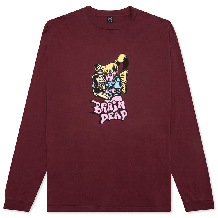 Bubblegum Shorty L/S - Maroon – Feature