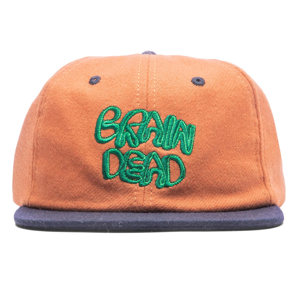 Plato Wool 6 Panel Cap Orange Feature