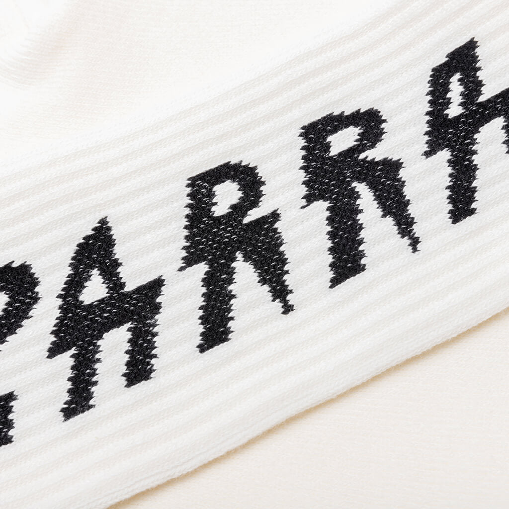 Shocker Logo Crew Socks - White – Feature