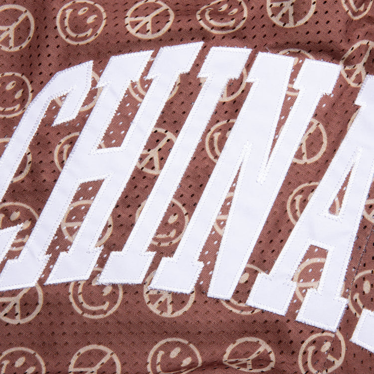 Chinatown Smiley Cabana Basketball Shorts - Brown – Feature