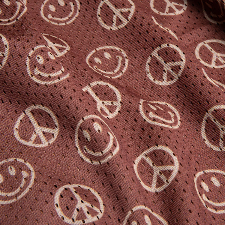 Chinatown Smiley Cabana Basketball Shorts - Brown – Feature