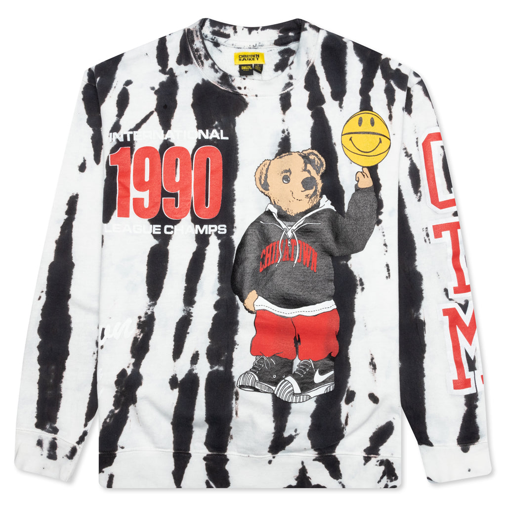 Chinatown Smiley Champions Varsity Bear Crewneck - Grey – Feature