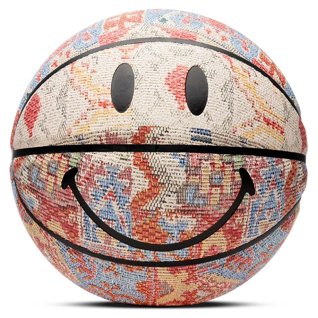 Chinatown Smiley Patchwork Rug Basketball - Multi – Feature