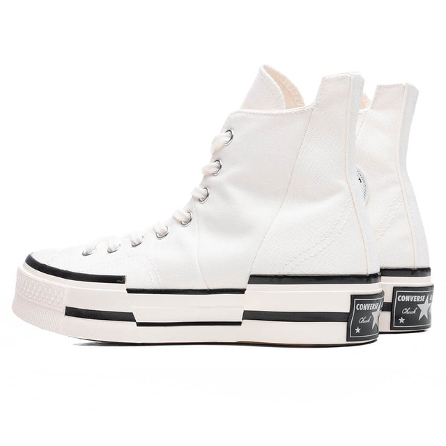 Chuck '70 Hi Plus - Egret/Black/Egret – Feature