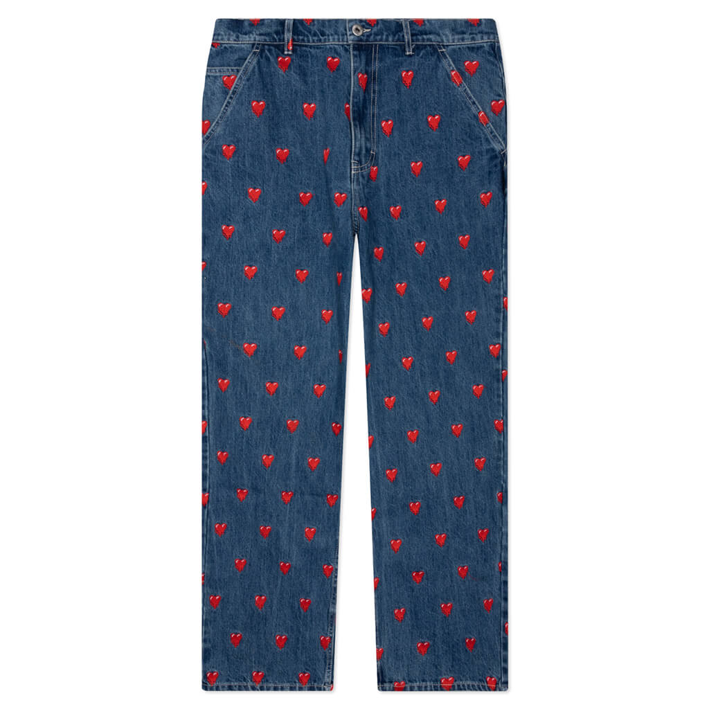 Logo Pattern Denim Pants - Washed Blue – Feature
