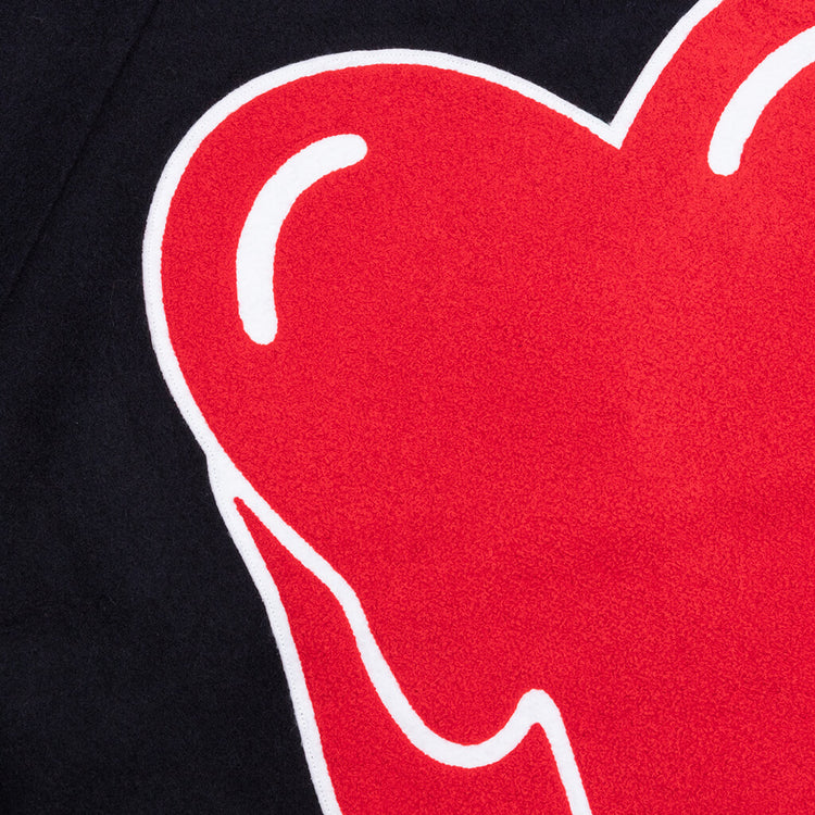 Melting Heart Varsity Jacket - Navy – Feature