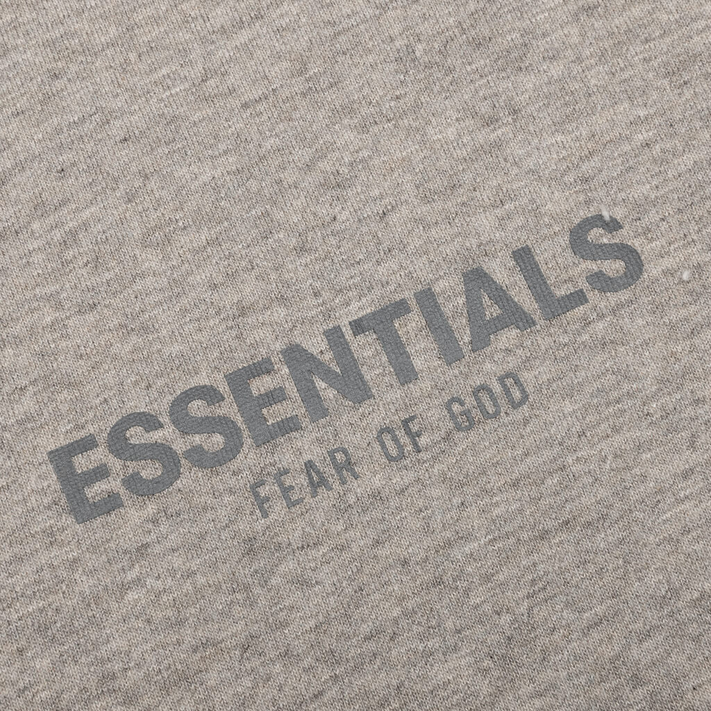 Essentials L/S Tee - Dark Heather Oatmeal – Feature
