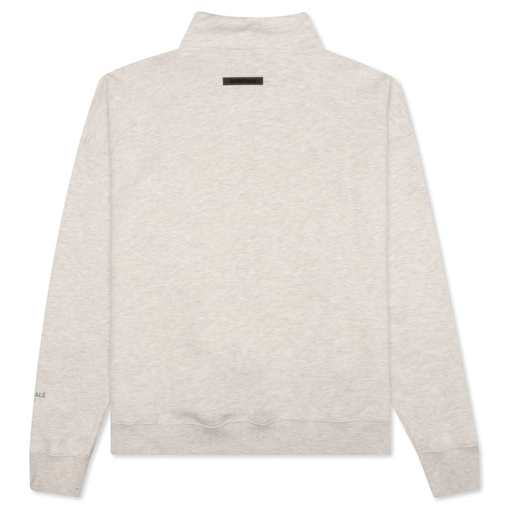 Essentials Pullover Mockneck - Light Heather Oatmeal – Feature