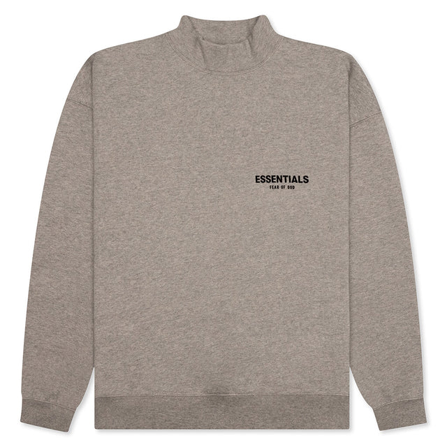 Essentials Core Mockneck - Dark Oatmeal – Feature