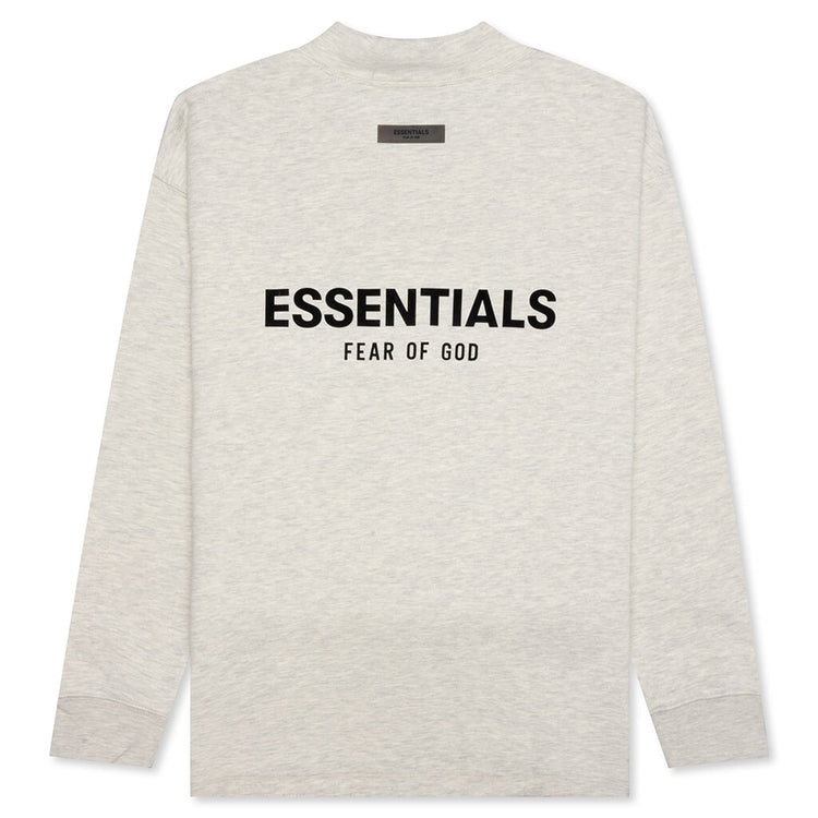 Essentials Core Relaxed Mockneck - Light Oatmeal – Feature