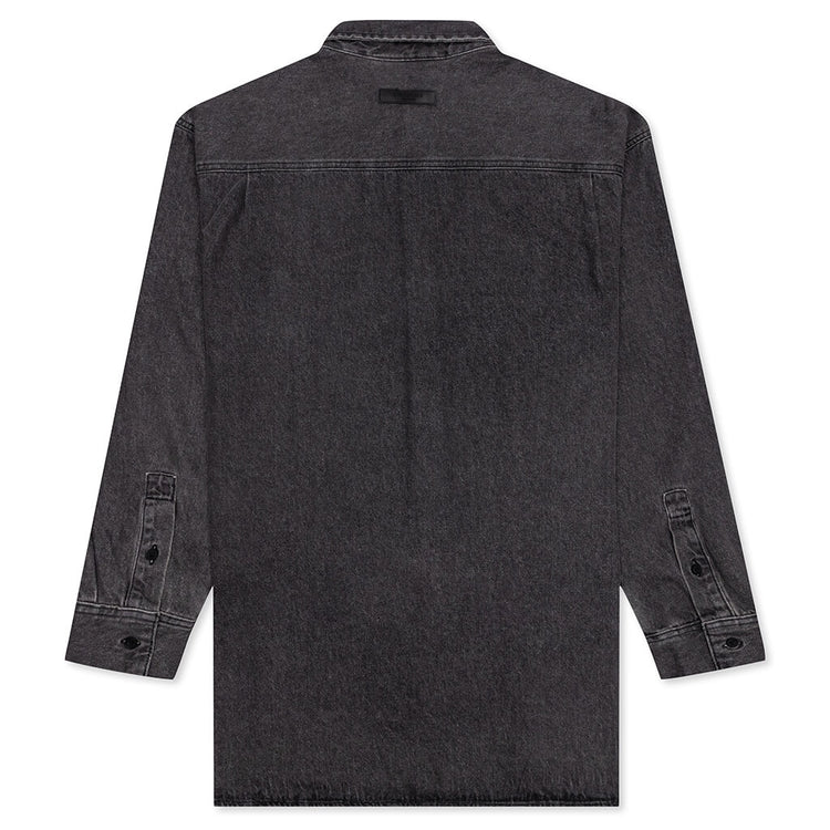 Essentials Denim L/S Shirt - Black – Feature