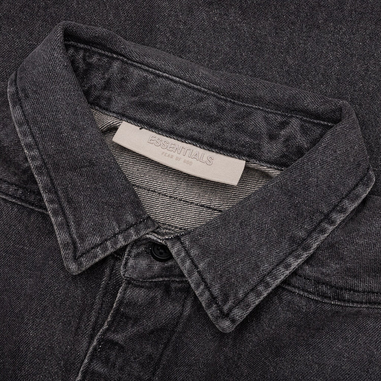 Essentials Denim L/S Shirt - Black – Feature