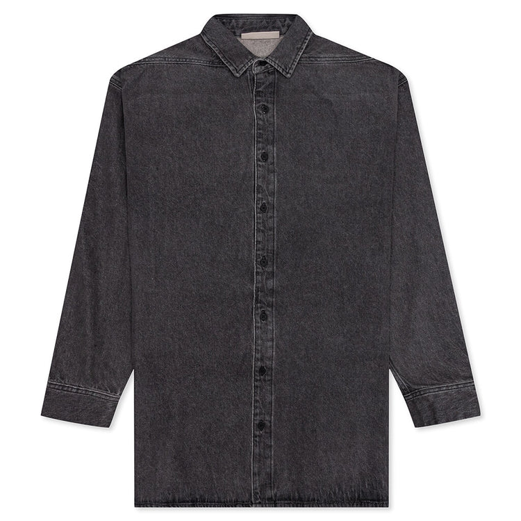 Essentials Denim L/S Shirt - Black – Feature