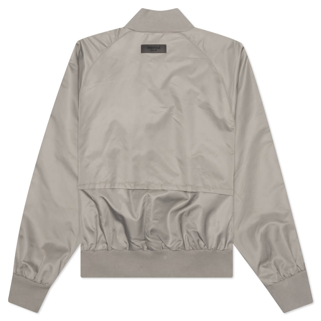 Essentials Kid's Baseball Jacket - Desert Taupe – Feature
