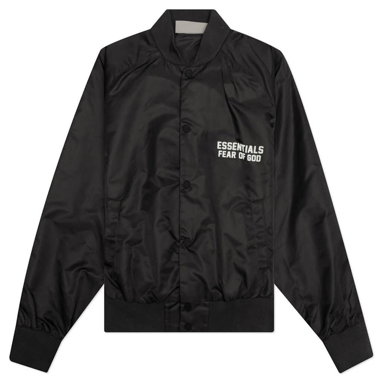 Essentials Kid's Baseball Jacket - Iron – Feature