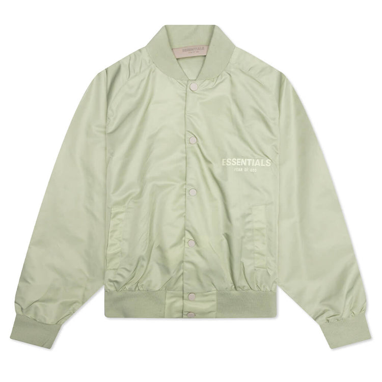 Essentials Kid's Baseball Jacket - Seafoam – Feature