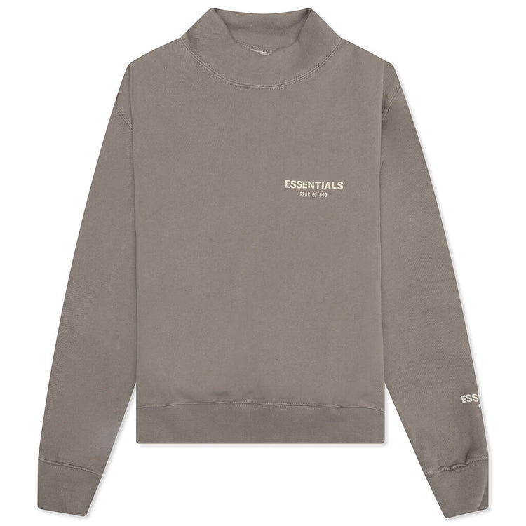 Essentials Kid's Mockneck - Desert Taupe – Feature