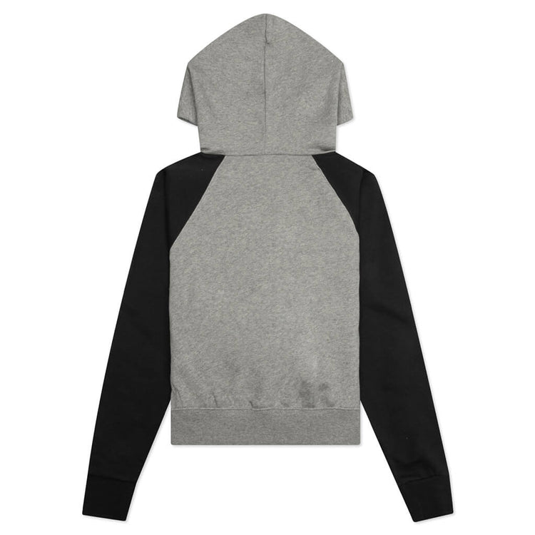 Essentials Kid's Raglan Hoodie - Dark Oatmeal – Feature