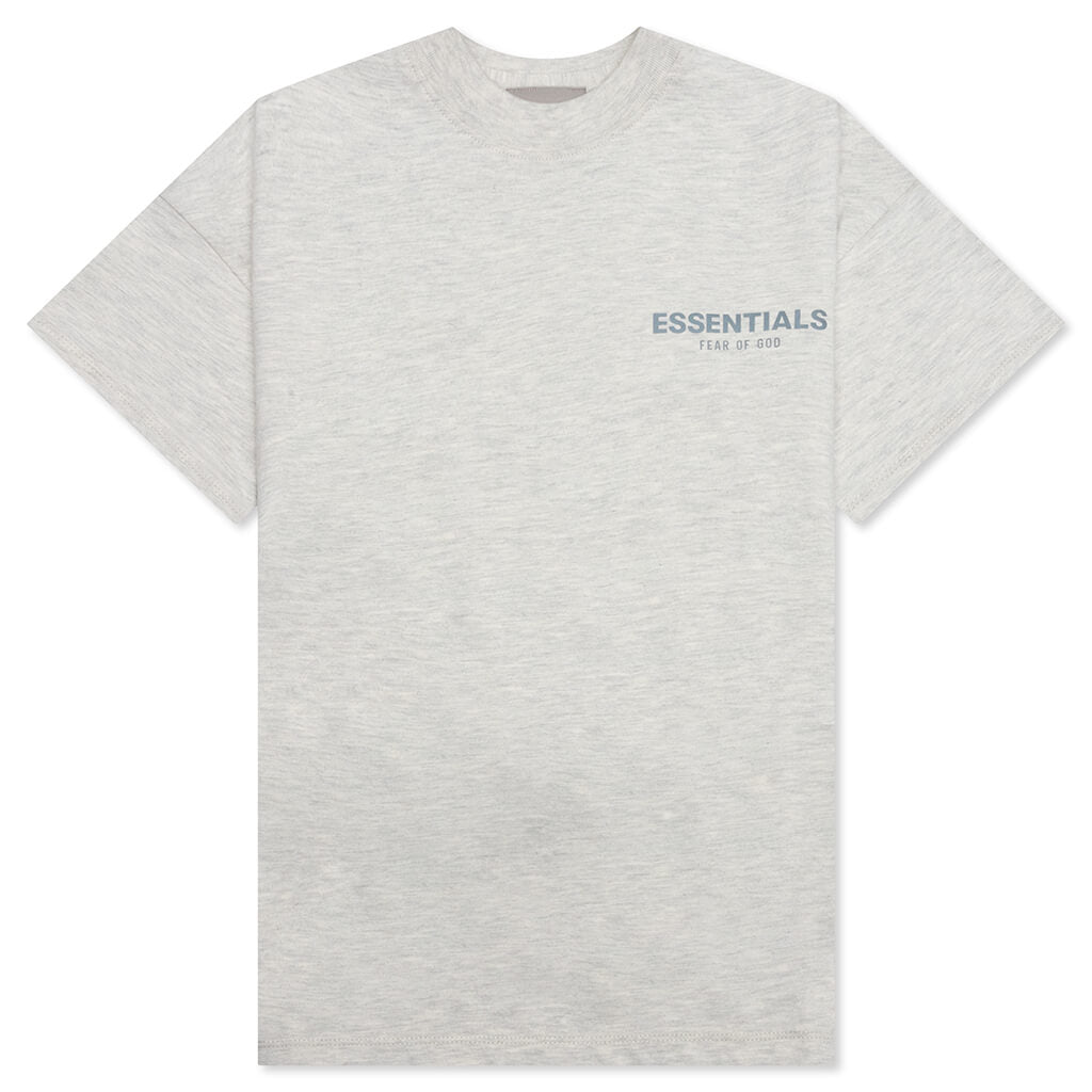 Essentials Kid's S/S Tee - Light Heather Oatmeal – Feature