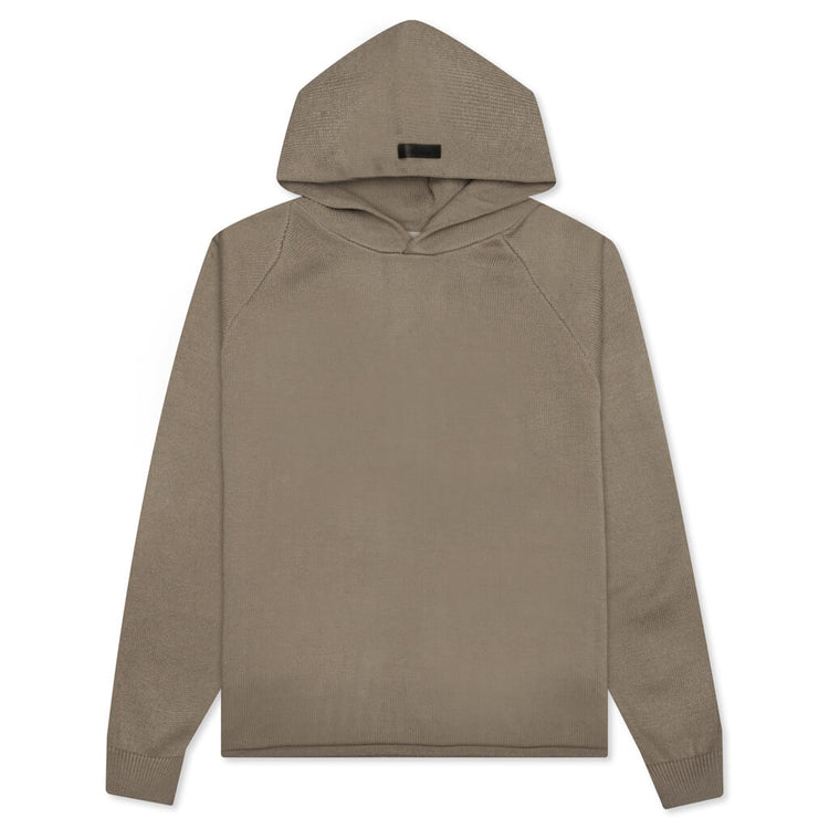 Essentials Knit Hoodie - Oak – Feature