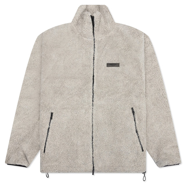 Essentials Polar Fleece Full Zip Jacket - Dark Oatmeal – Feature