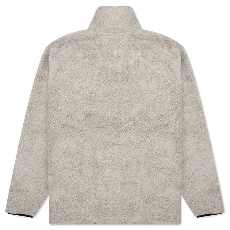 Essentials Polar Fleece Full Zip Jacket - Dark Oatmeal – Feature