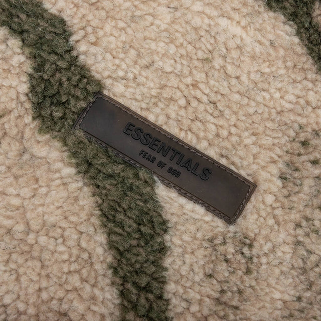 Essentials Polar Fleece Half Zip Hoodie - Camo – Feature