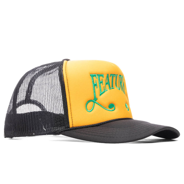 Lucas Trucker Hat - Black/Green – Feature