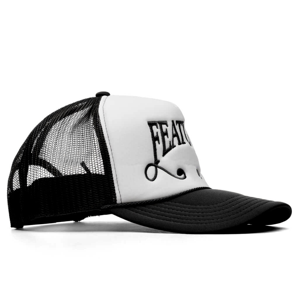 Lucas Trucker Hat - Black/Black – Feature