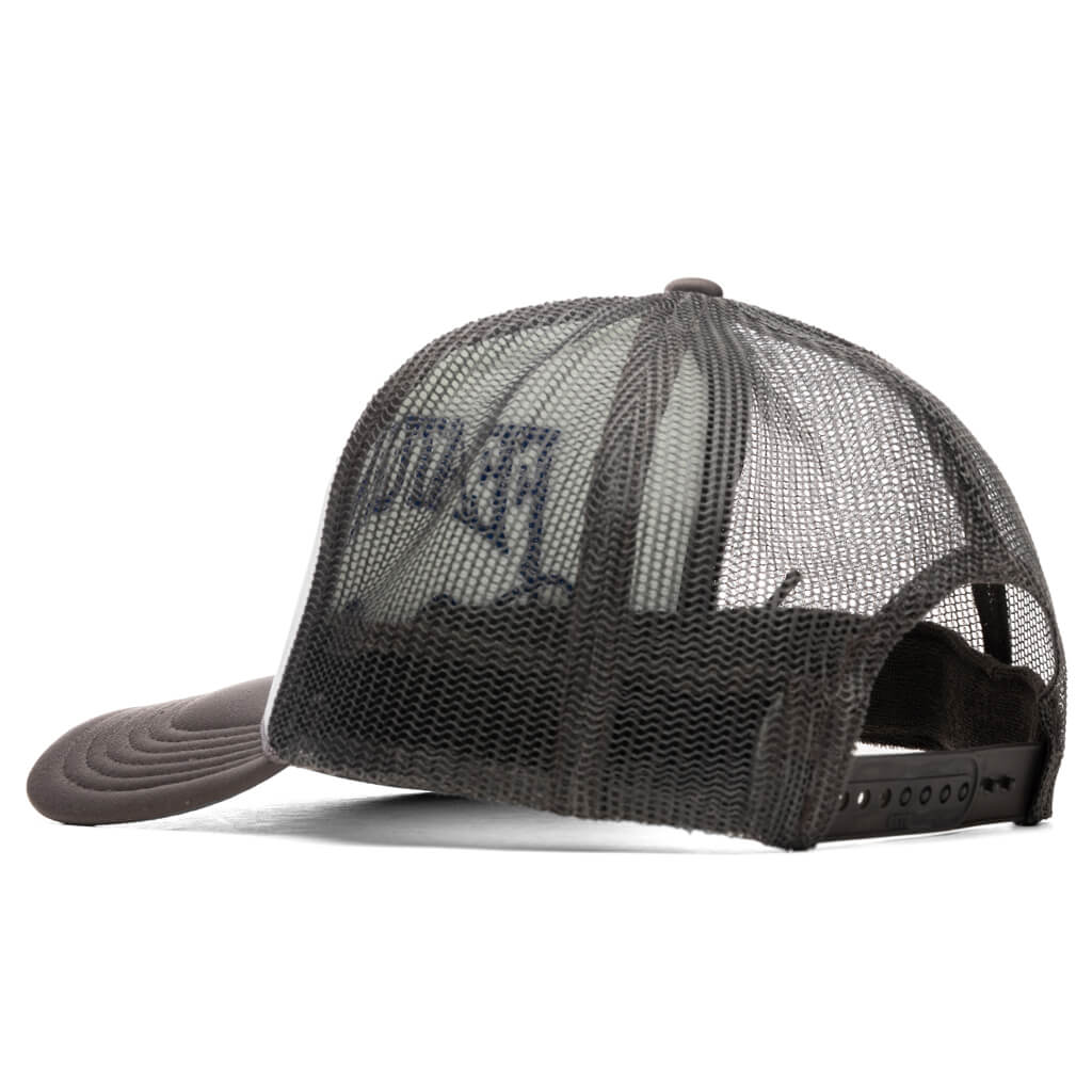 Lucas Trucker Hat - Grey/Blue – Feature
