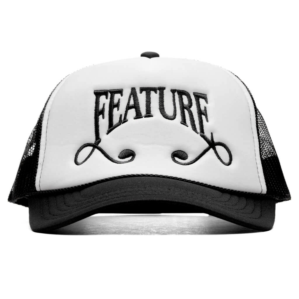 Lucas Trucker Hat - Black/Black – Feature
