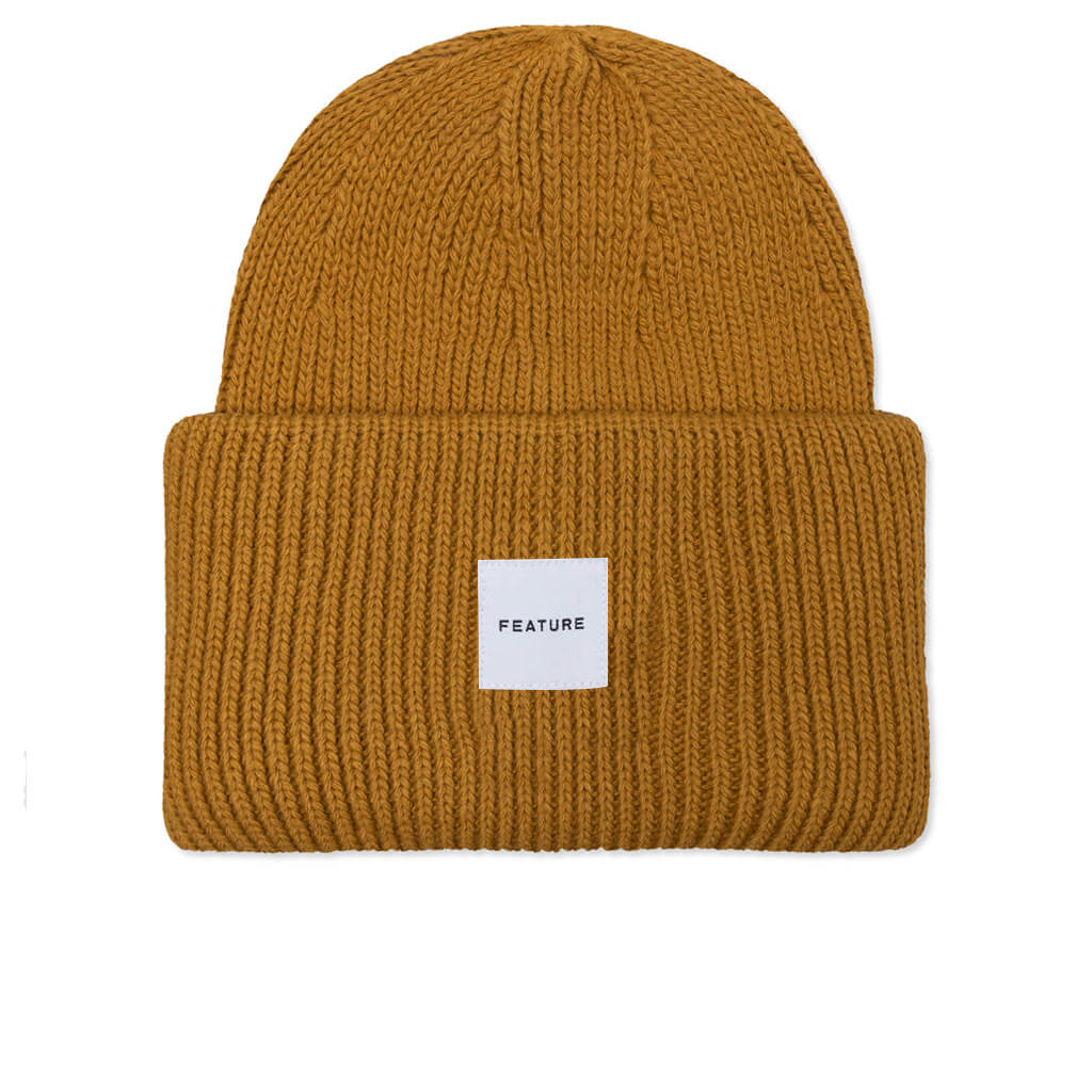 Oversized Beanie - Golden Rod – Feature
