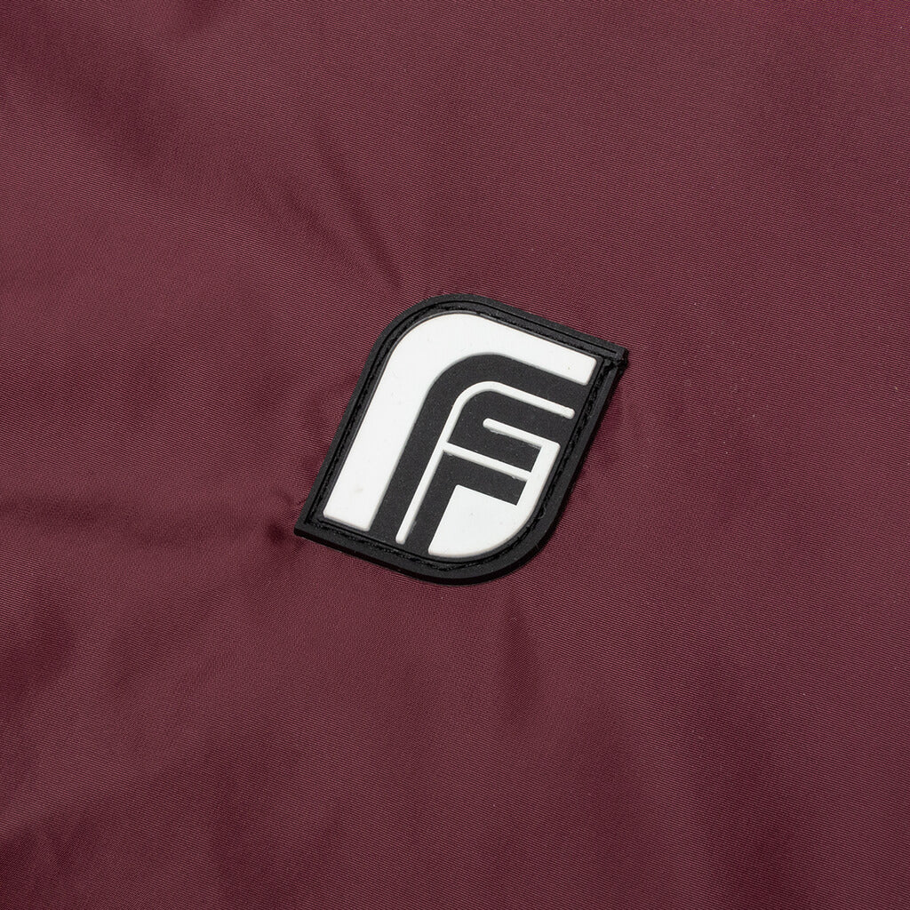 Track Jacket - Camel/Maroon/Green – Feature