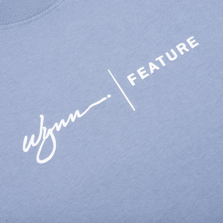 Feature x Wynn Logo Lock Up Tee - Blue Granite