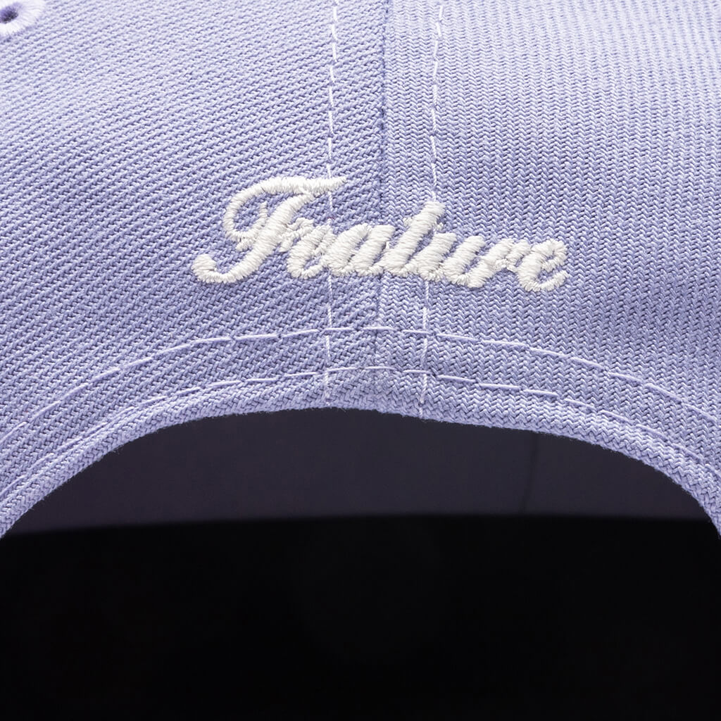 Feature x New Era Old English F Snapback Hat w/ Pin - Lavender/Night S