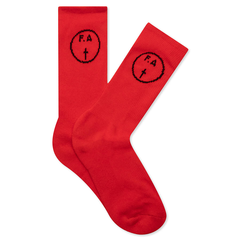 FA Records Sock - Red/Black – Feature
