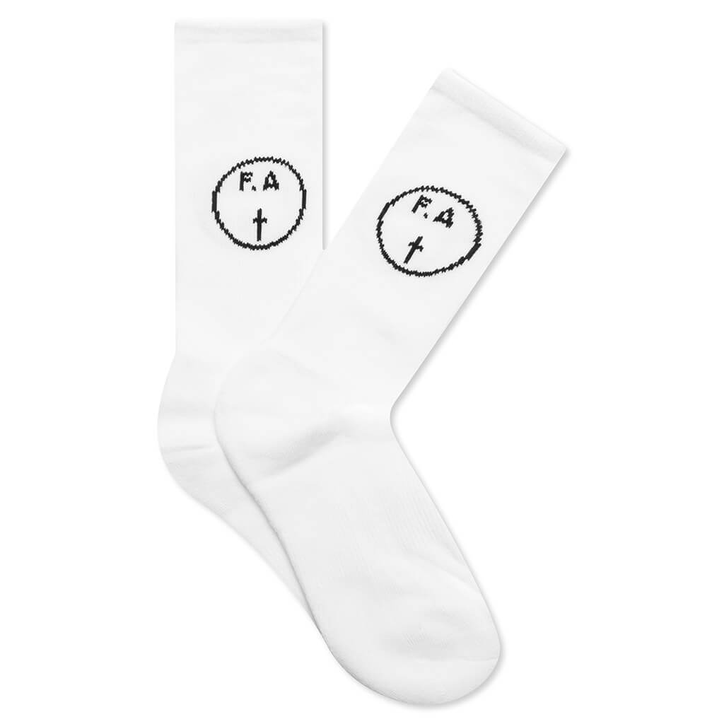 FA Records Sock - White/Black – Feature