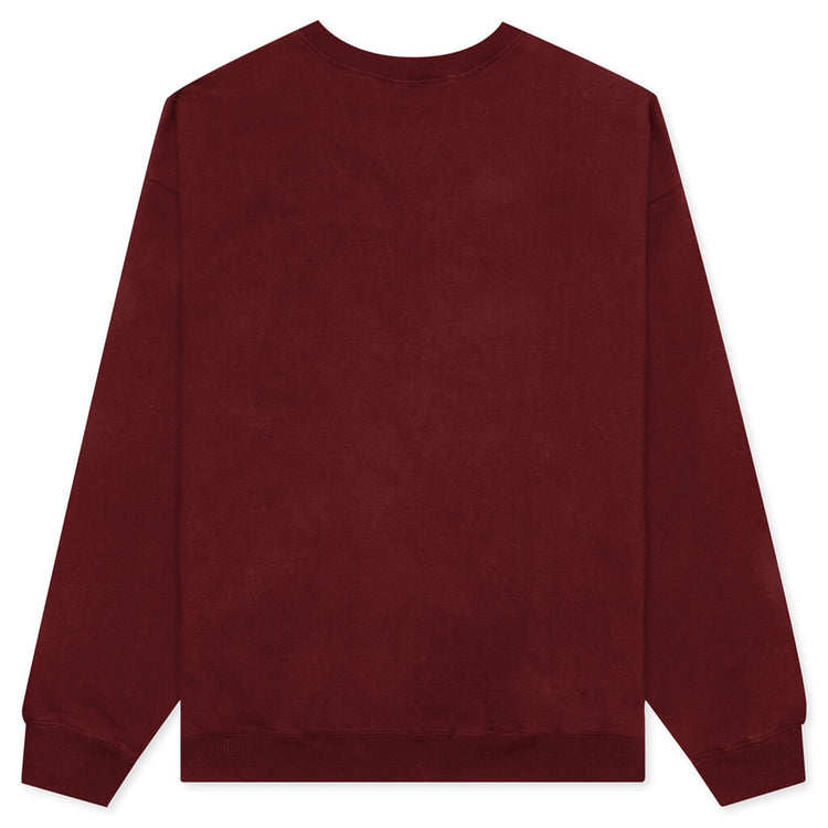 Outline Logo Crewneck - Maroon – Feature