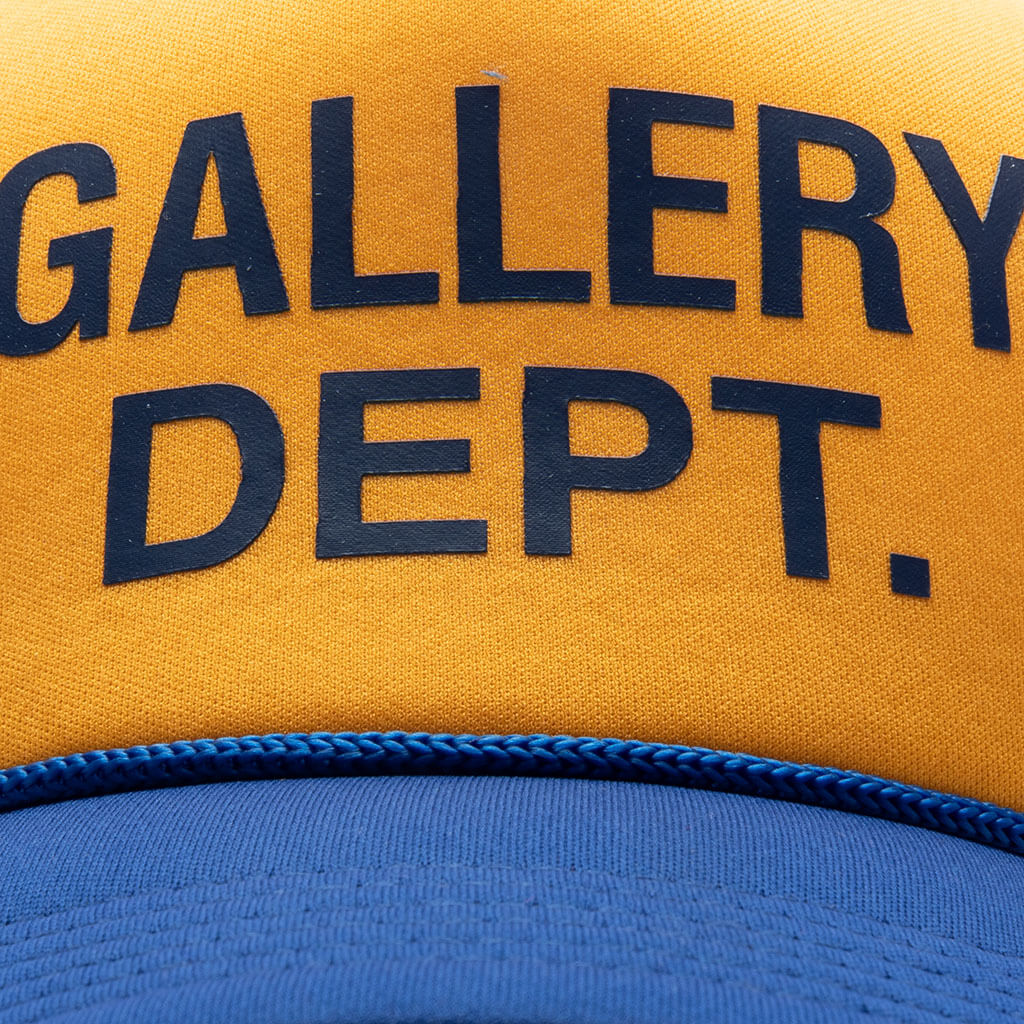 GD Logo Trucker - Yellow/Navy | Gallery Dept – Feature