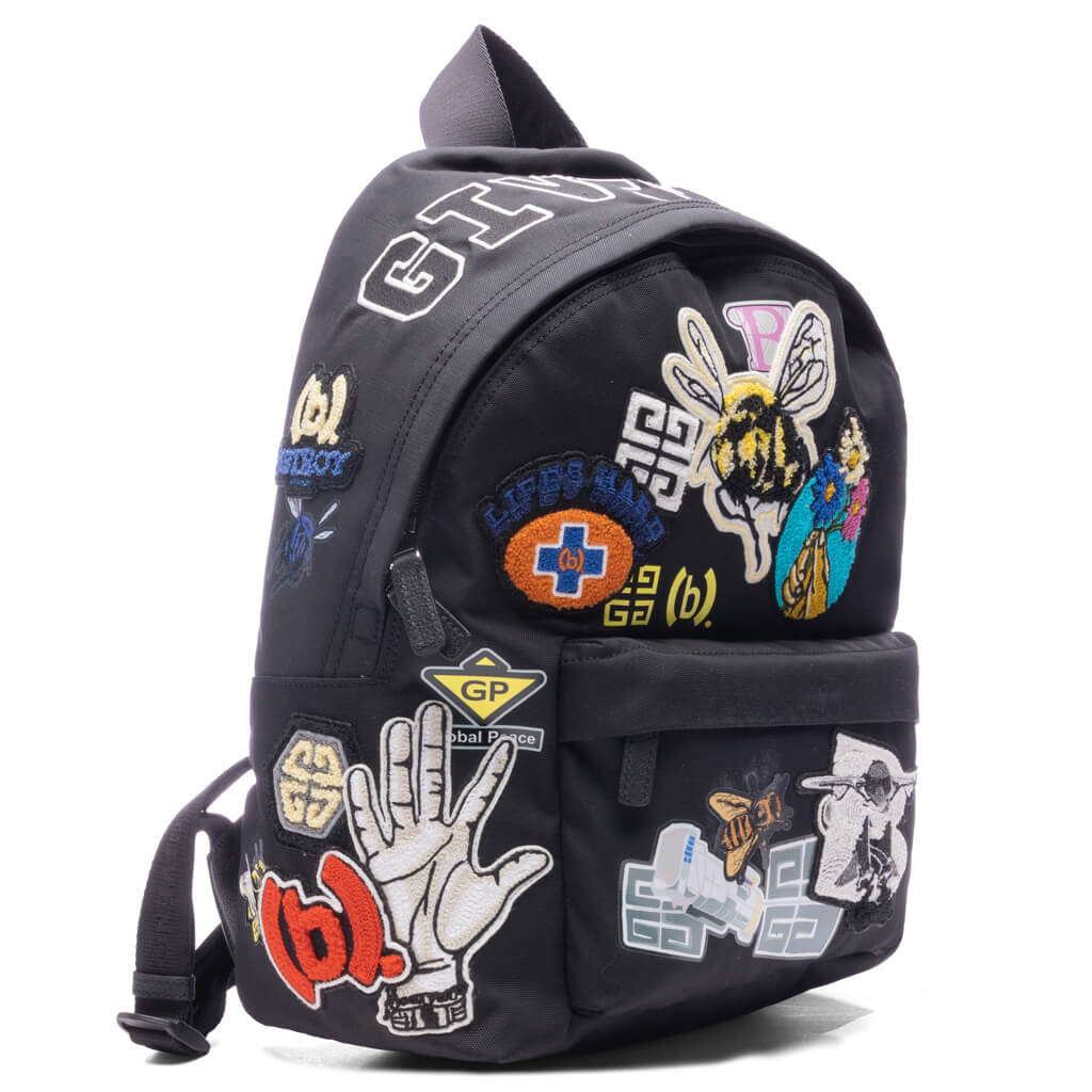 Essential U Tech Strap w/ patches Bagpack - Black – Feature