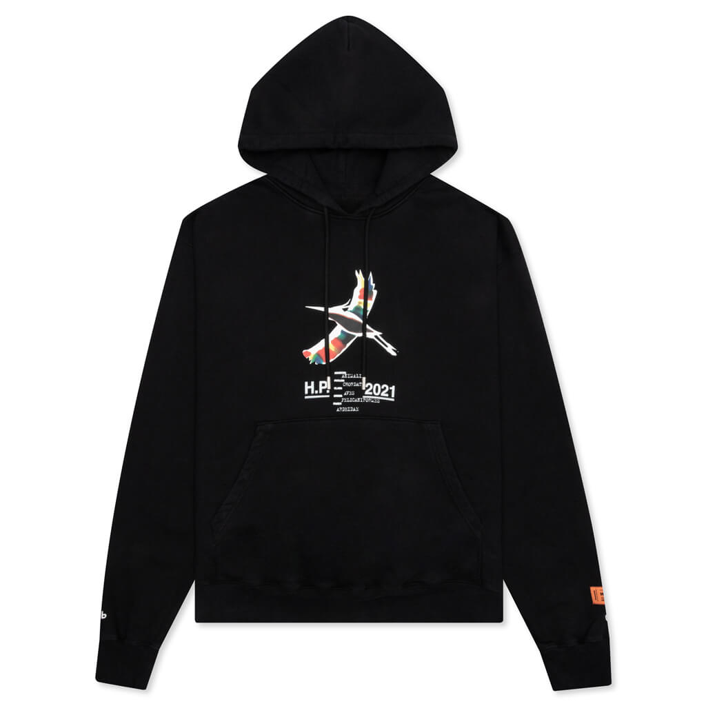 Heron Rainbow Hoodie - Black/White – Feature