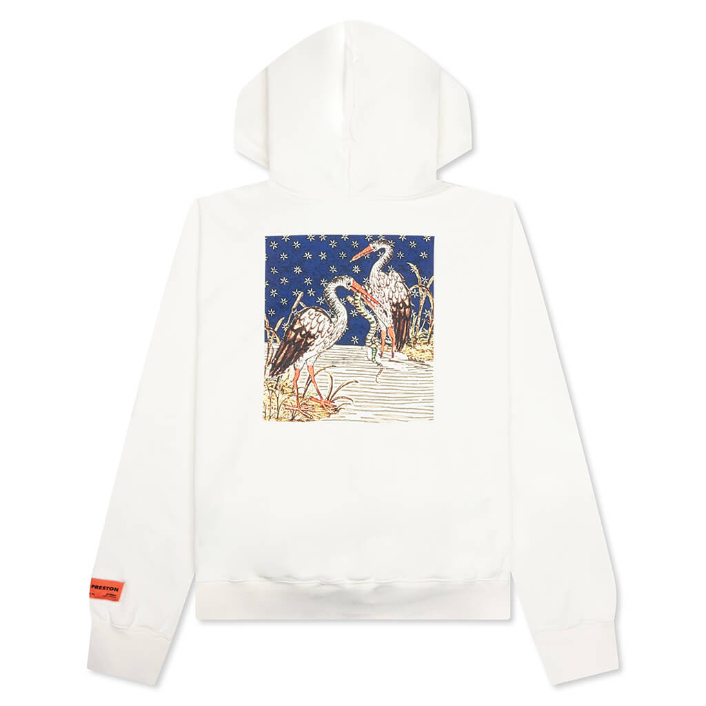 Medieval Heron Hoodie - White/Red – Feature