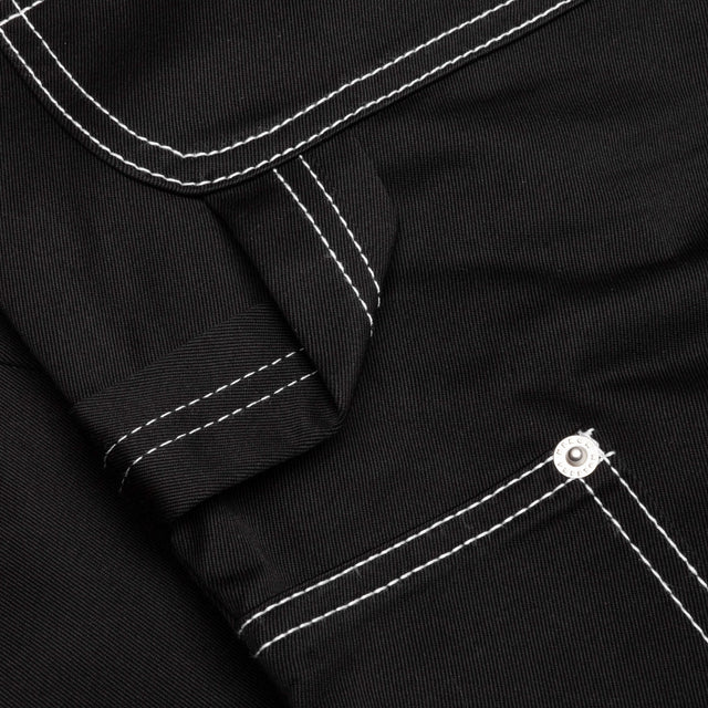 Misprinted White Stitch Canvas Carpenter - Black – Feature