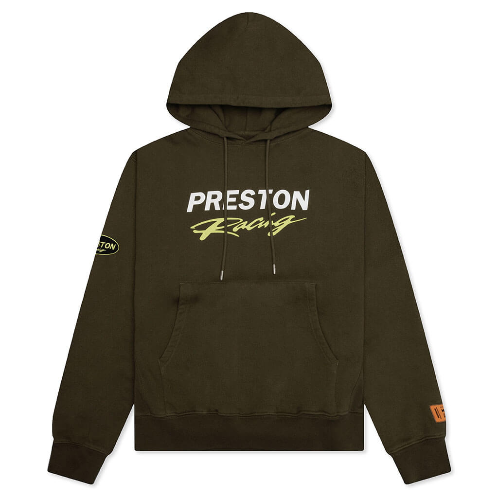 Preston Racing Hoodie - Dark Olive – Feature
