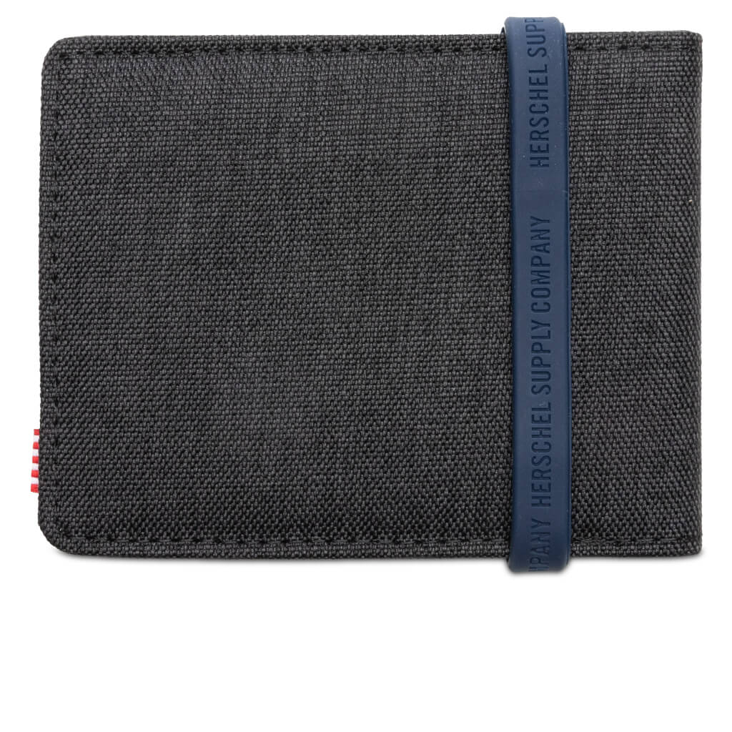 Hank RFID Wallet - Black Crosshatch – Feature