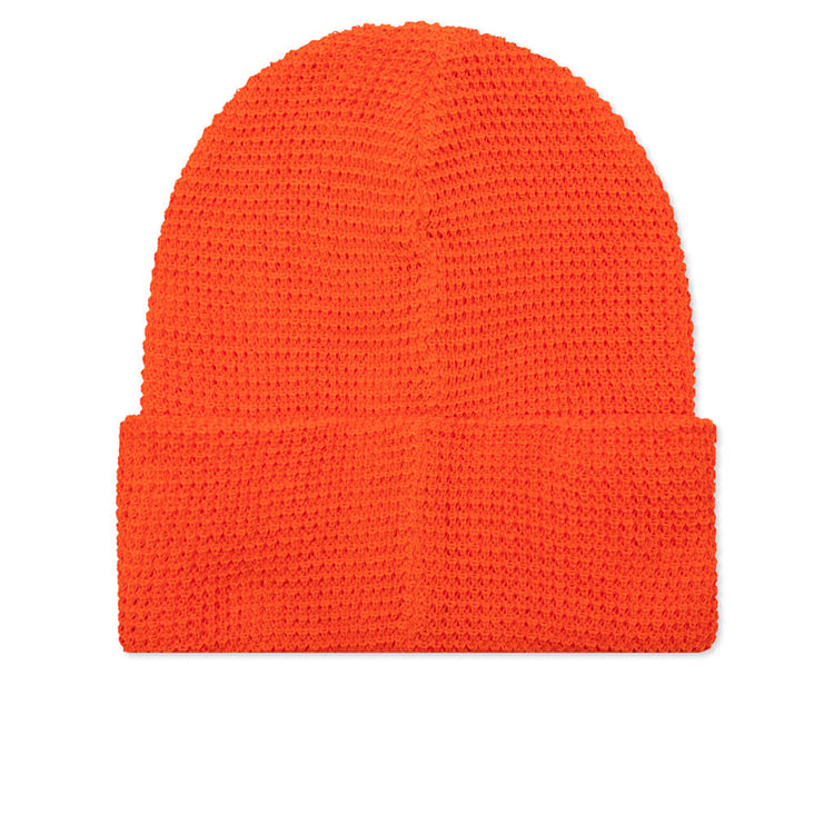 Waffle Beanie - Orange – Feature