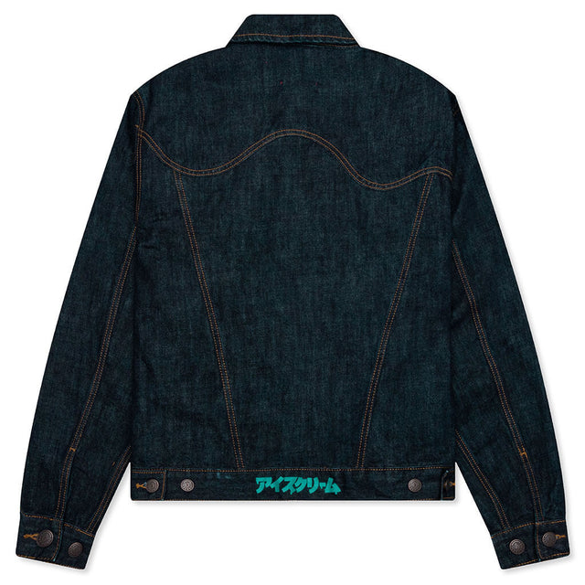 Leg Down Jacket - Raw Blue – Feature