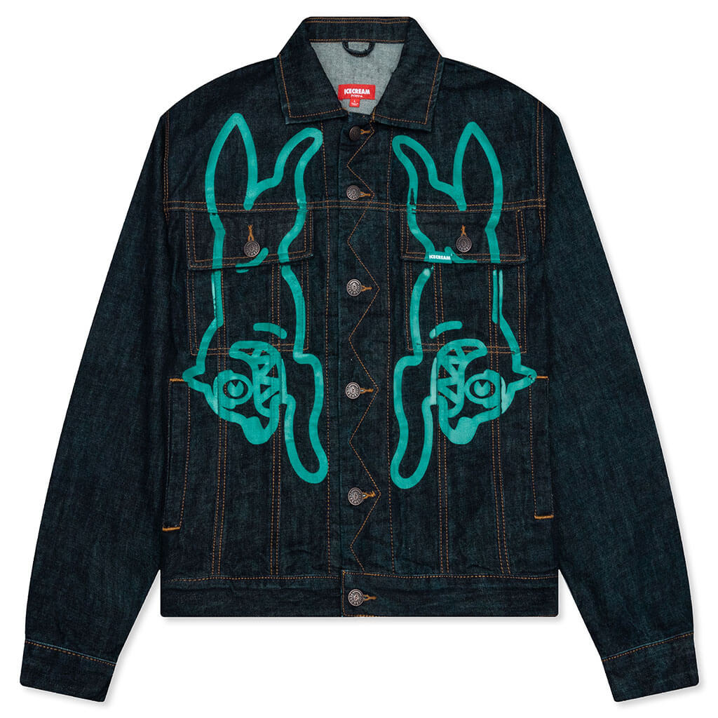 Leg Down Jacket - Raw Blue – Feature