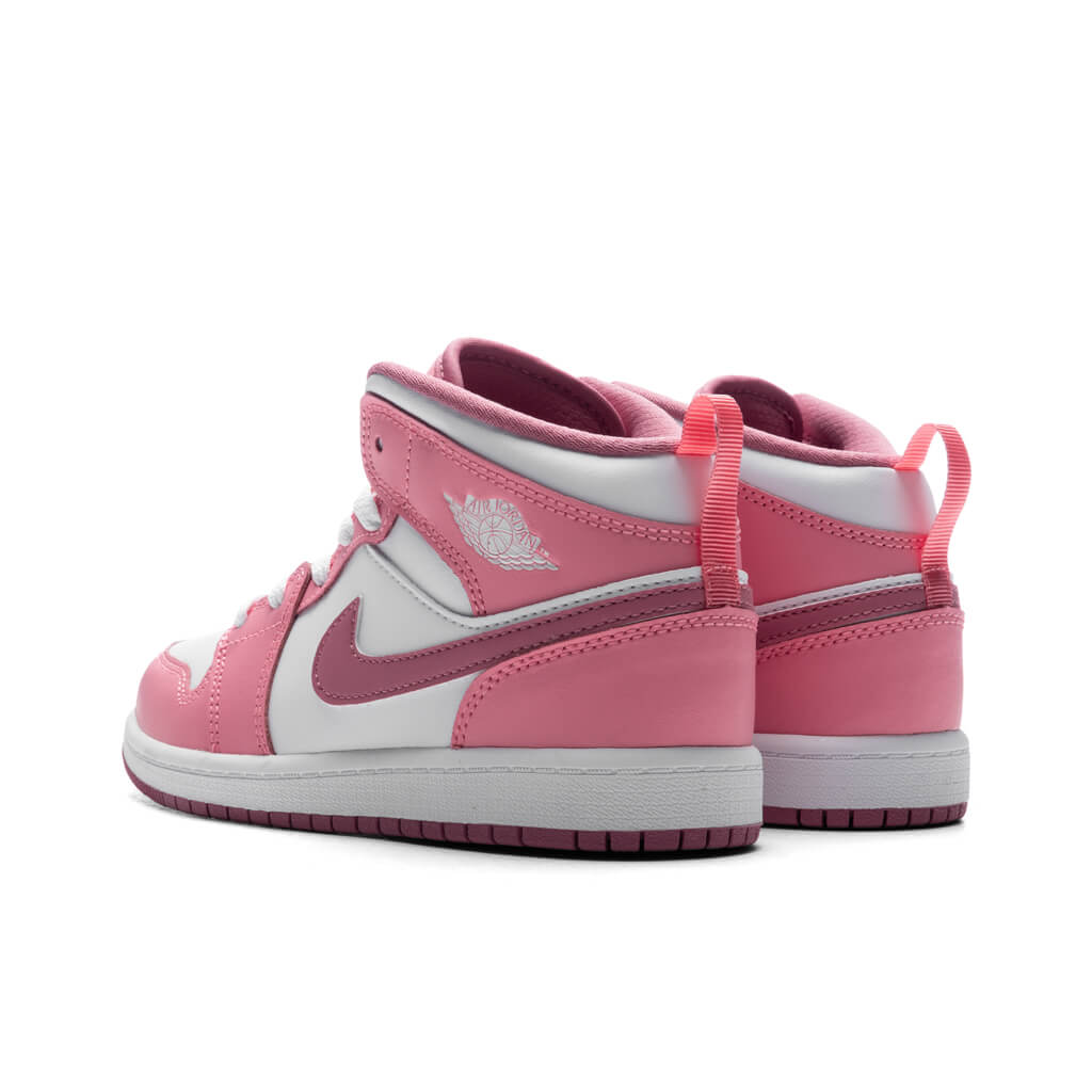 Air Jordan 1 Mid (PS) - Coral Chalk/Desert Berry/White – Feature