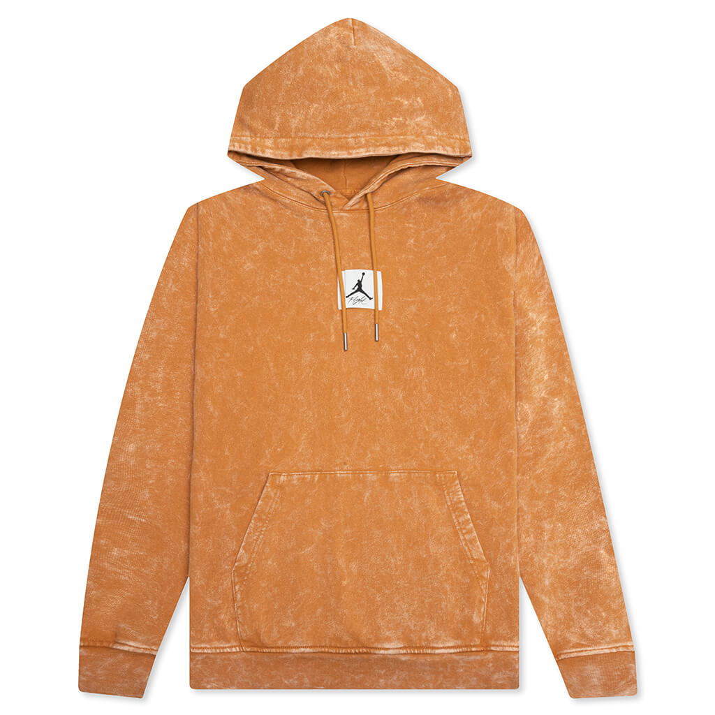Essential Washed Fleece Hoodie - Chutney – Feature